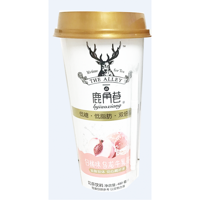 Tea Alley - Milk Tea ( Peach Oolong)/ 鹿角巷奶茶 - 白桃乌龙牛乳茶