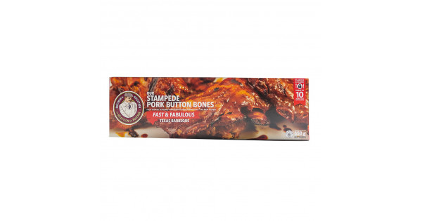 Fully Cooked Seasoned Pork Button Bones in BBQ Sauce